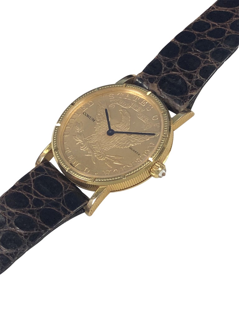 Corum $10 U.S. Gold Coin Quartz Wristwatch For Sale at 1stDibs