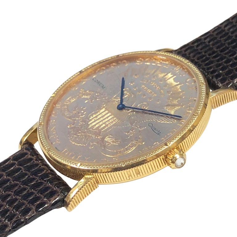 Corum $20 U.S. 1877 Gold Coin Classic Quartz Wristwatch at 1stDibs ...