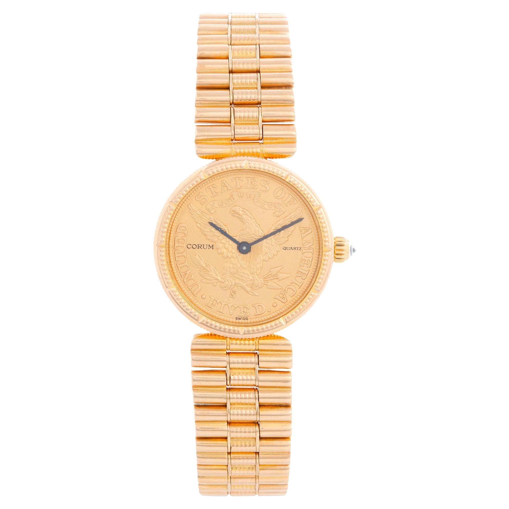 Corum Yellow Gold $20 Coin Wristwatch at 1stDibs