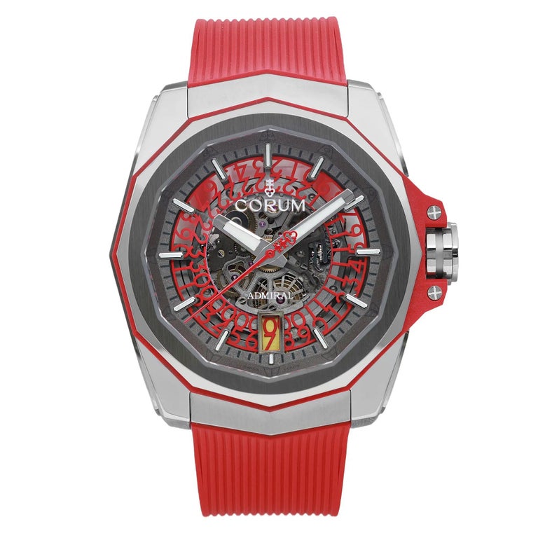 Corum Admiral AC-One 45 Titanium Skeleton Dial Mens Watch 082.401.04 ...