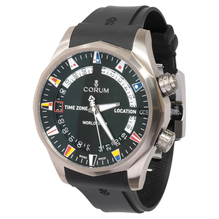 Corum Admiral's Cup Worldtimer 637.101.04/F371 Men's Watch in Titanium ...