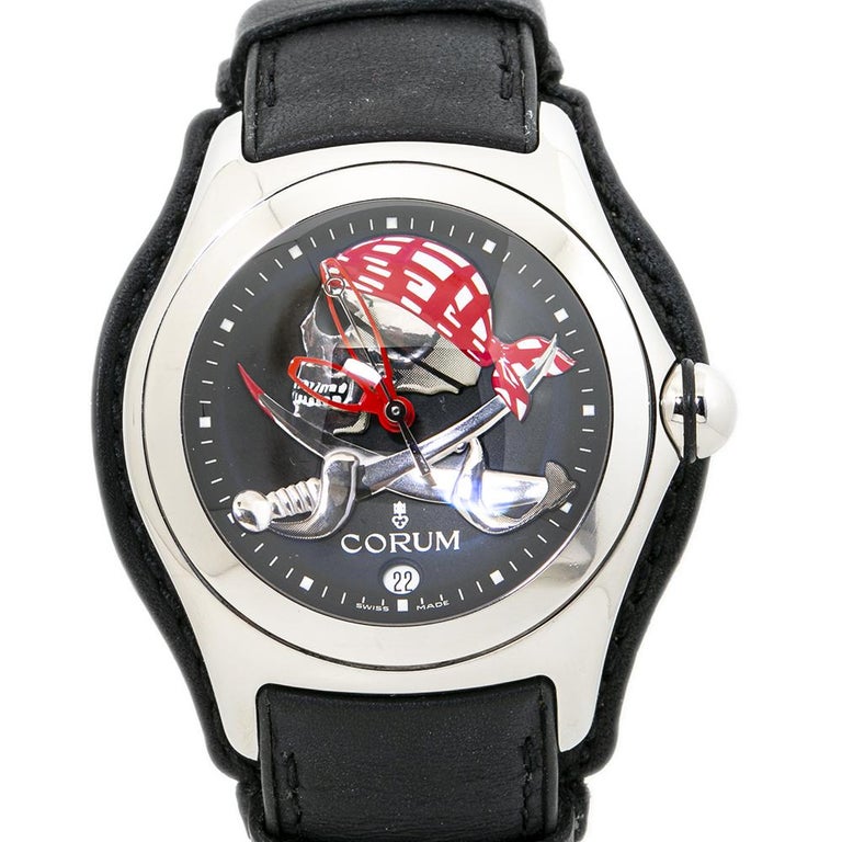 Corum Bubble 082.150.20 Privateer Skull Collector Series Limited Watch ...