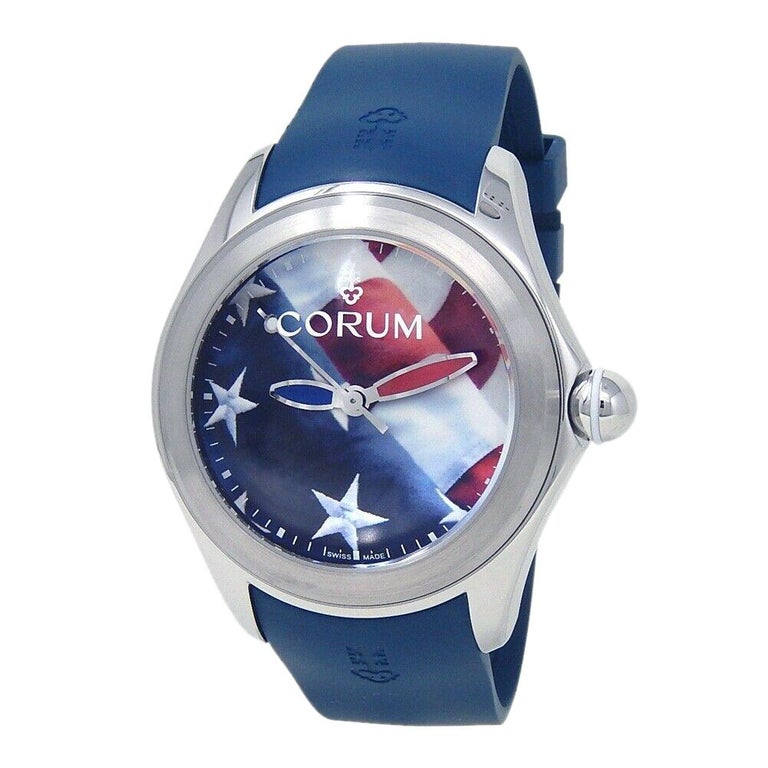 Corum Bubble 47 US Flag Stainless Steel Automatic Men's Watch L082 ...