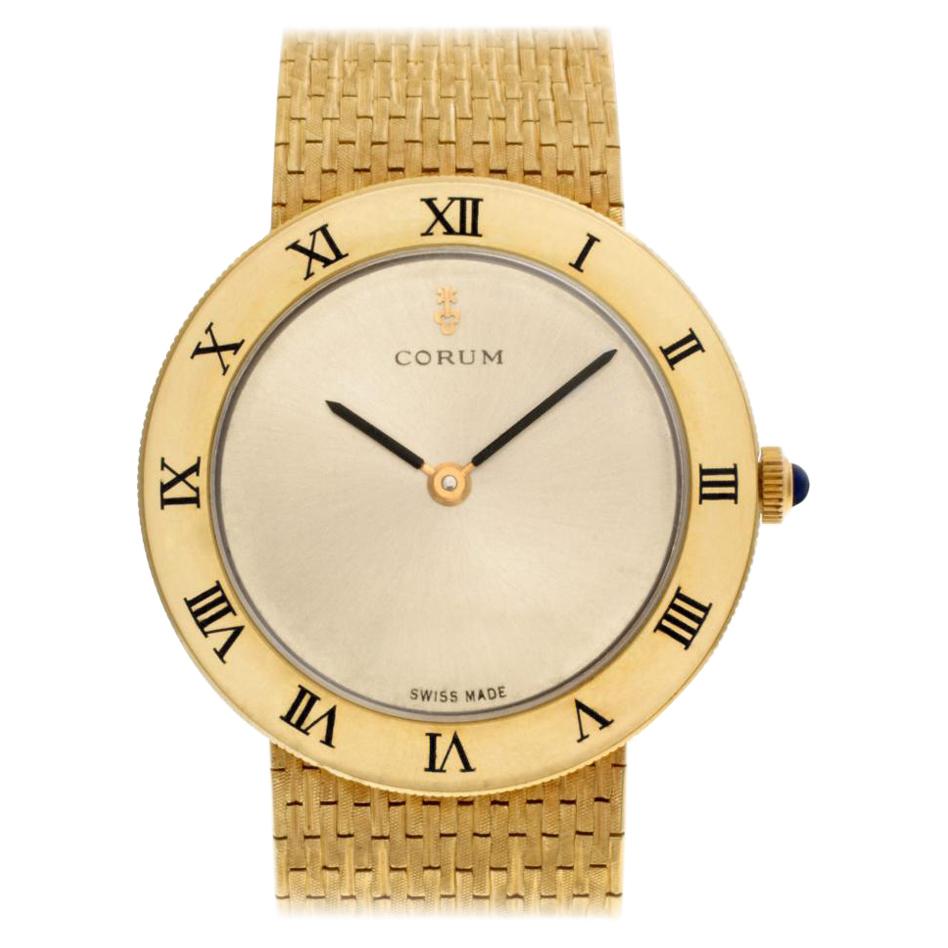 Corum Classic 57104-100593, Gold Dial, Certified and Warranty at 1stDibs