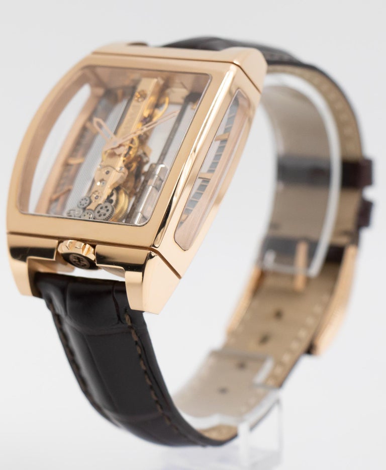 Corum Golden Bridge Automatic 31316555 w. Skeleton Dial - 18k RG Men's ...