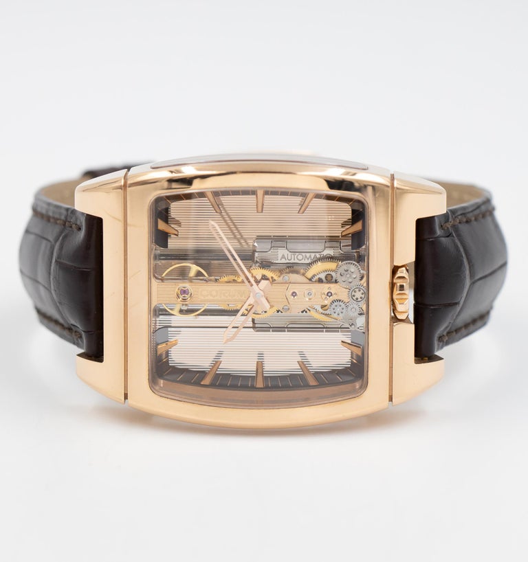 Corum Golden Bridge Automatic 31316555 w. Skeleton Dial - 18k RG Men's ...