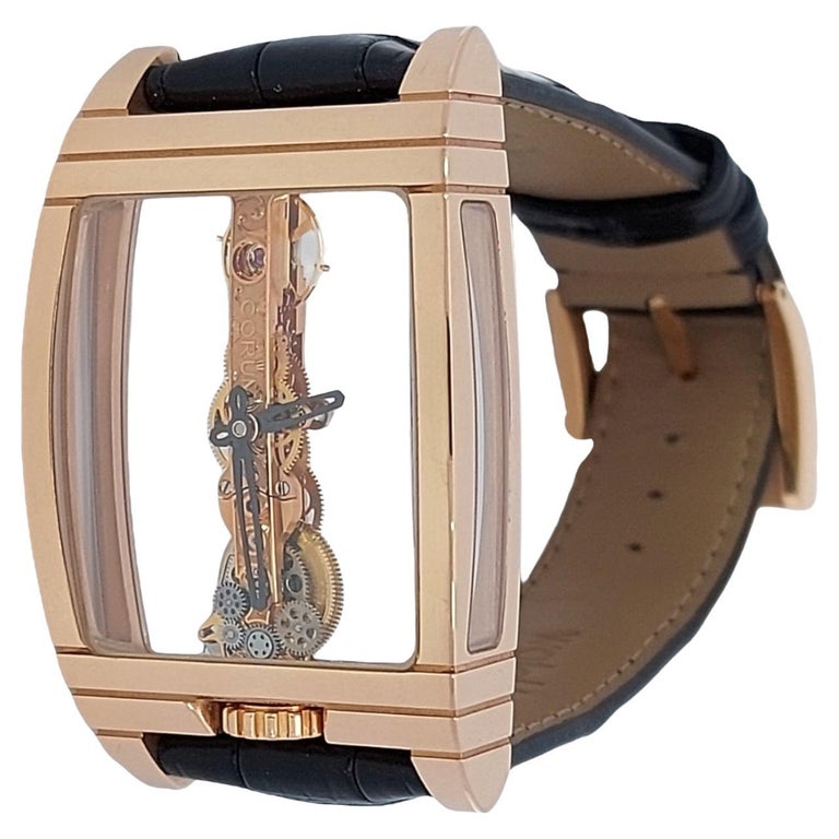 Corum Golden Bridge Model, 18kt Rose Gold, Linear Movement, Hand ...