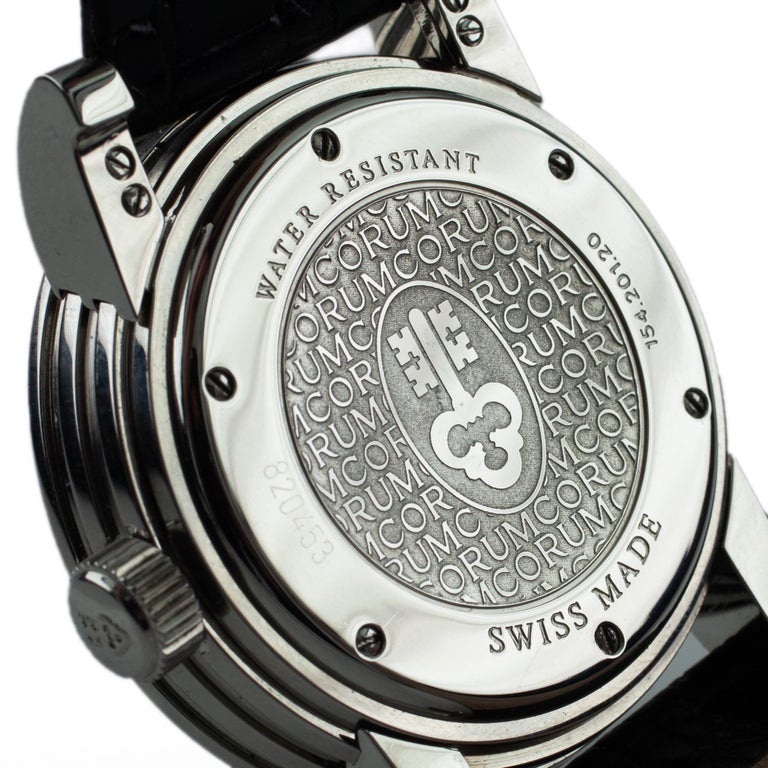 Corum Jumping Hour Limited Edition Stainless Steel Hand-Wind Watch ...