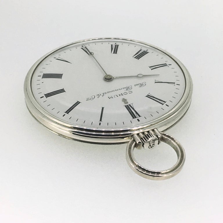 Corum Pocket Watch Silver Mechanical at 1stDibs | sterling silver ...