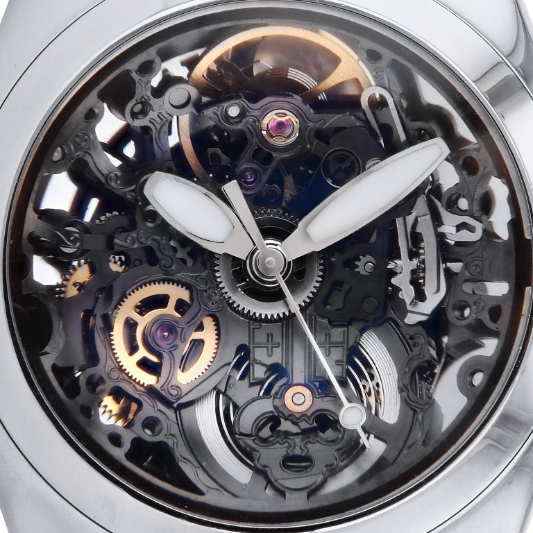 Corum stainless steel Bubble Skeleton automatic Wristwatch at 1stDibs ...