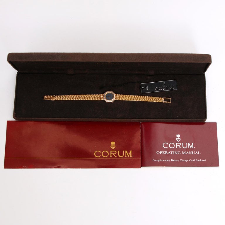 Corum Yellow Gold Diamond Classique Quartz Wristwatch at 1stDibs