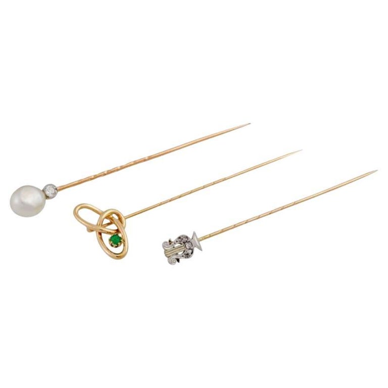 Corvolut of 3 Ancient Tie Needles For Sale at 1stDibs