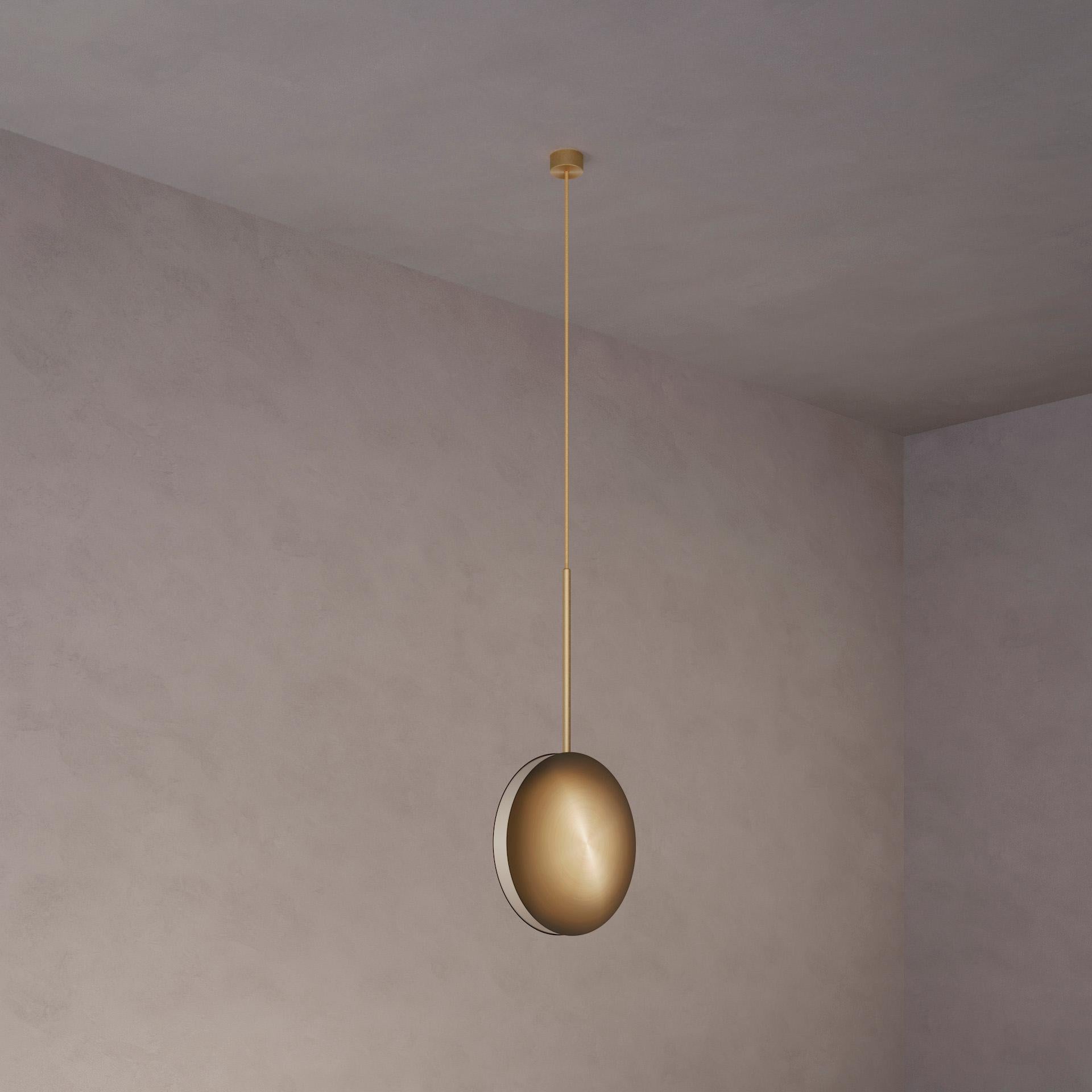 Cosmic 'Comet Pendant Ore' Handmade Bronze Gradient Patinated Brass ...