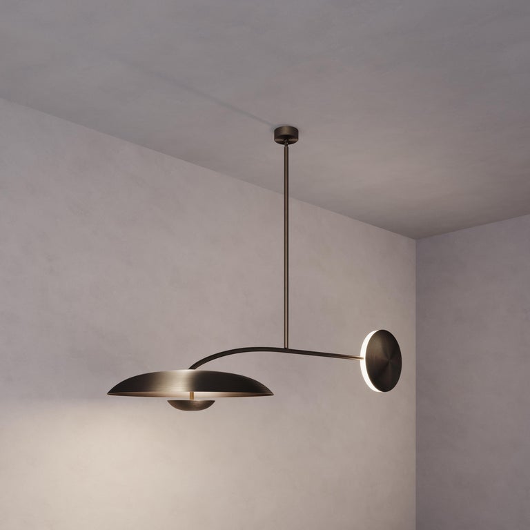 'Cosmic Orbit Solo Regolith' Handmade Dark Bronze Patinated Brass ...