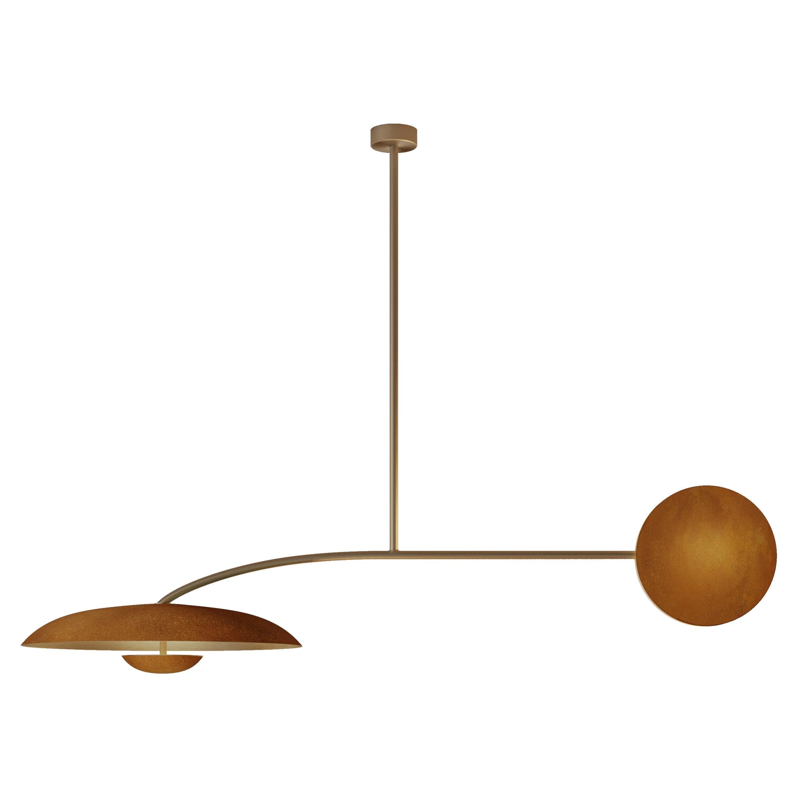 'Cosmic Rust Chandelier 100' Rust Patinated Brass Ceiling Light For ...
