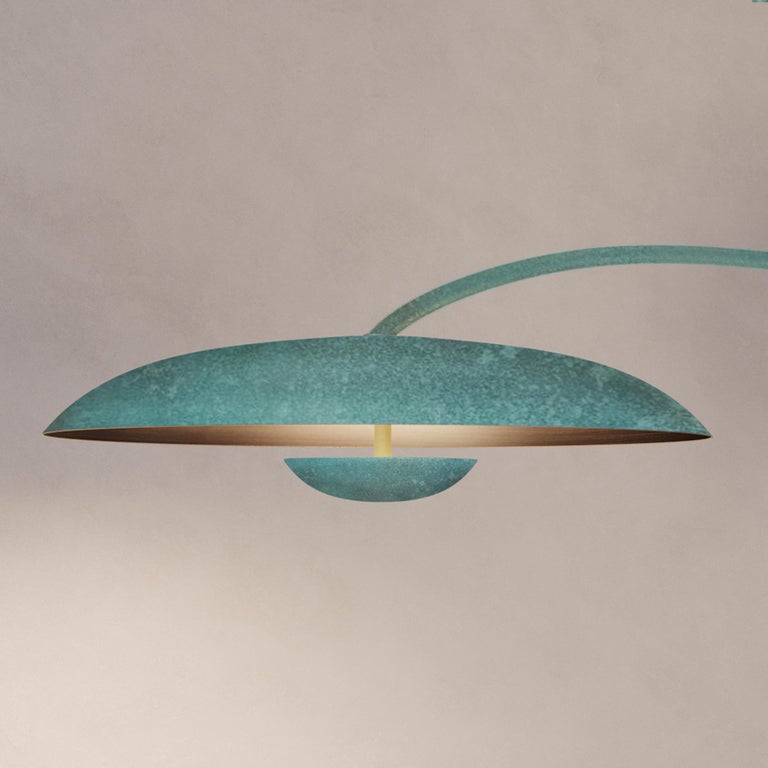 'Cosmic Orbit Solo Verdigris' Handmade Verdigris Patinated Brass ...