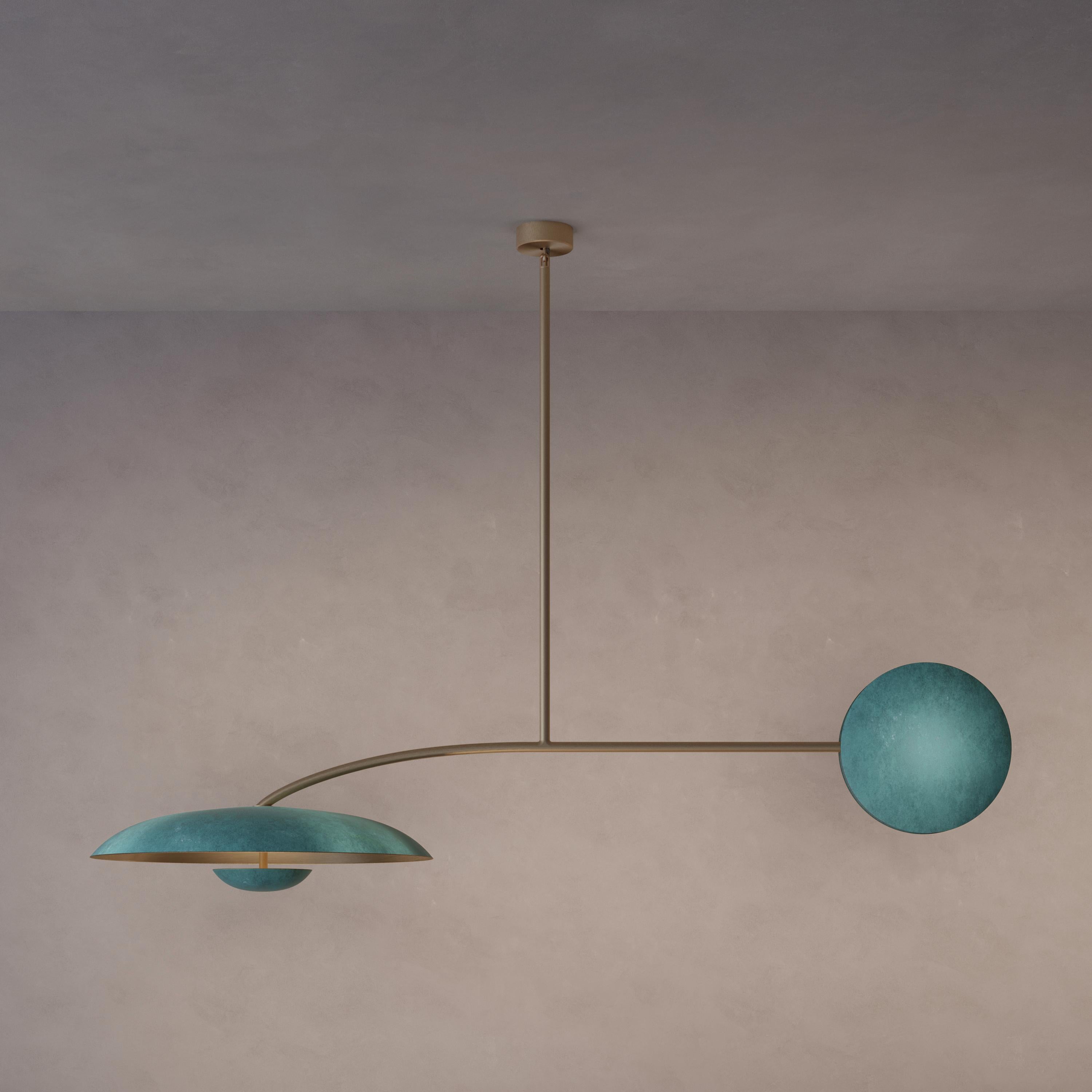 'Cosmic Orbit Solo Verdigris' Handmade Verdigris Patinated Brass ...