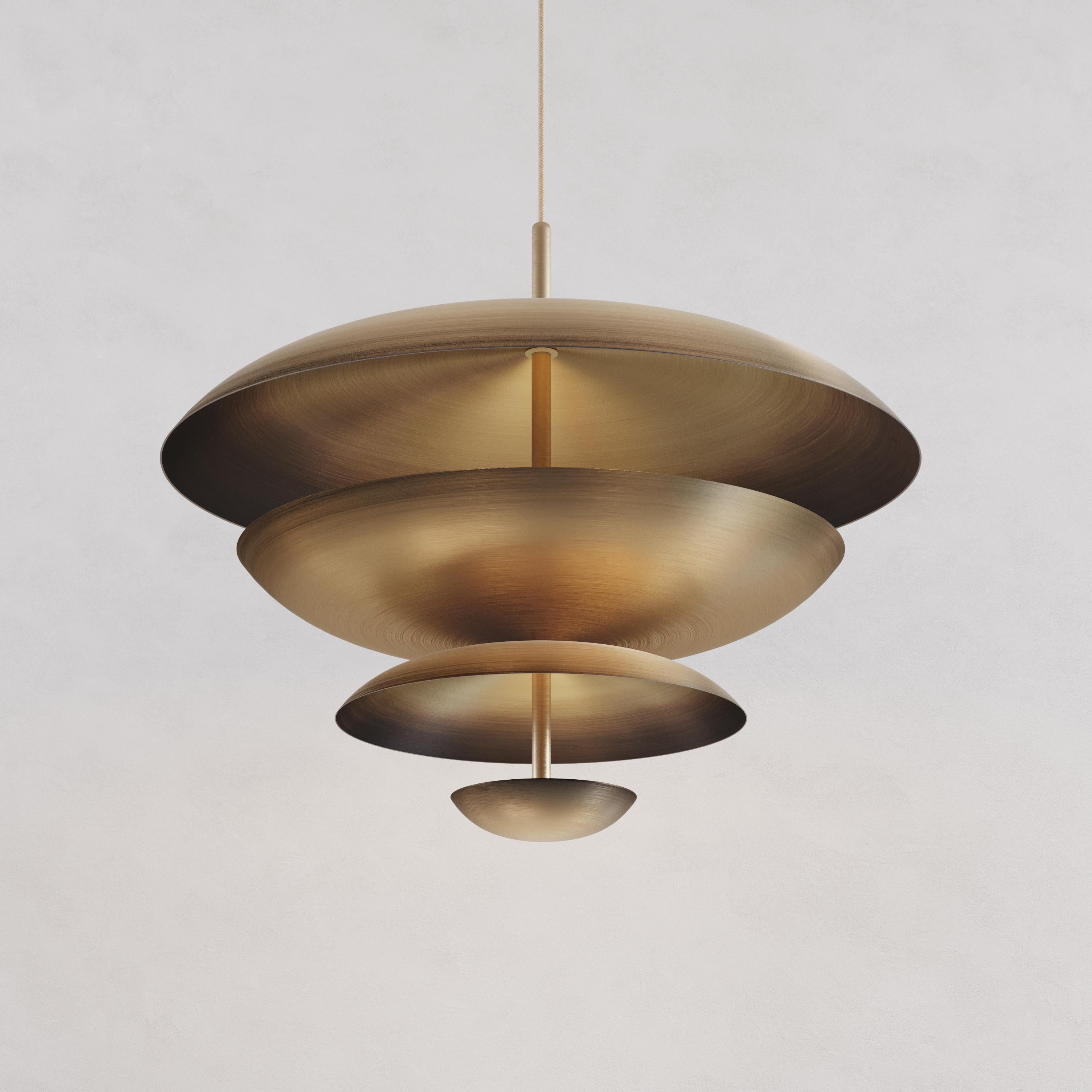 'Cosmic Ore Chandelier 70' Handmade Gradient Patinated Brass Ceiling ...