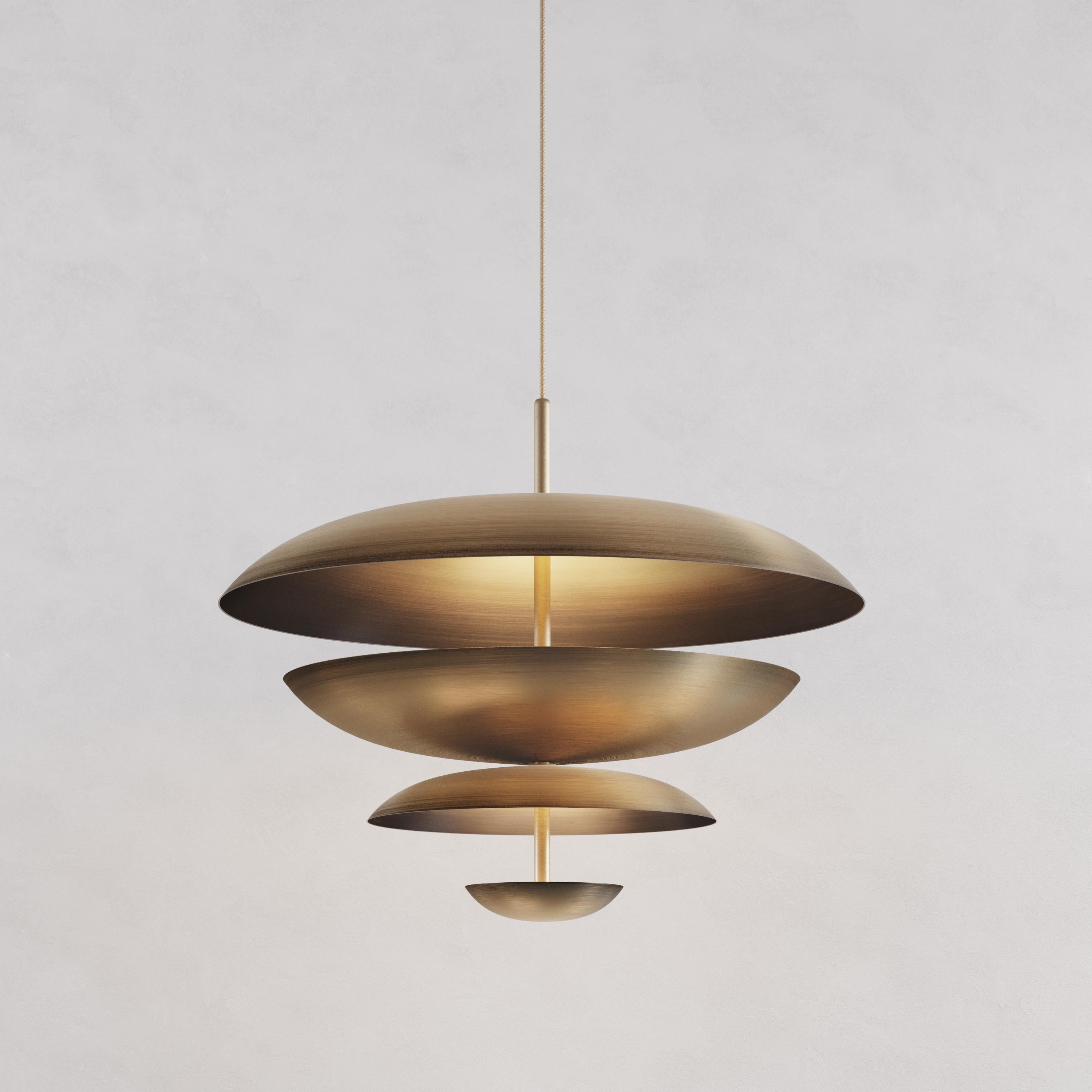 'Cosmic Ore Chandelier 70' Handmade Gradient Patinated Brass Ceiling ...