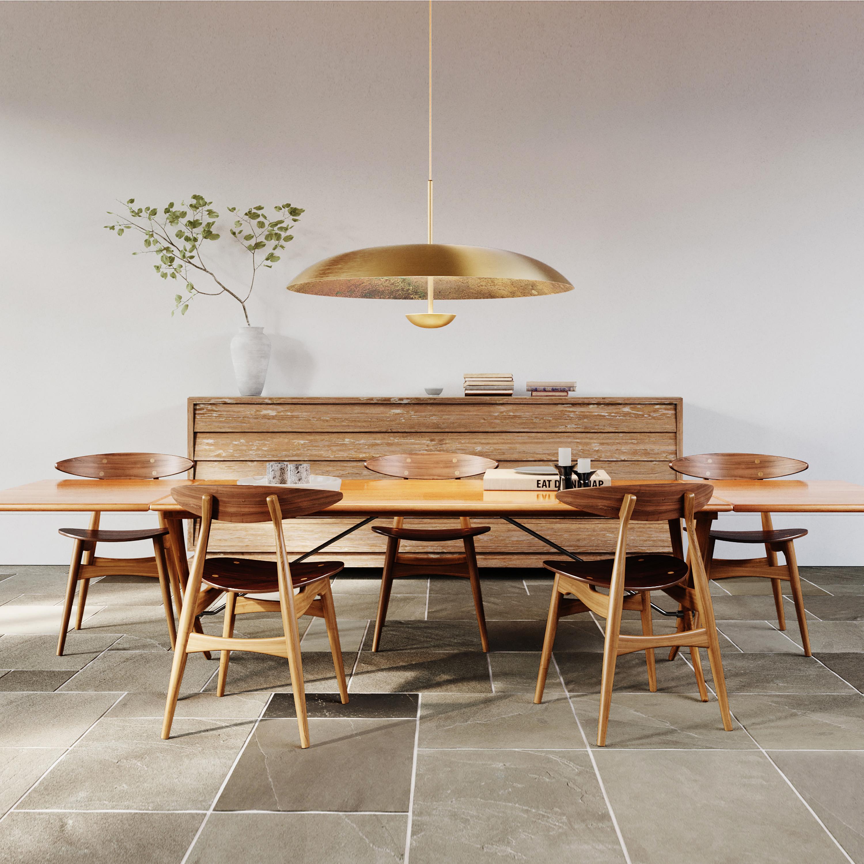 'Cosmic Oxidium Pendant 70' Mixed Color Patinated Brass Ceiling Lamp ...