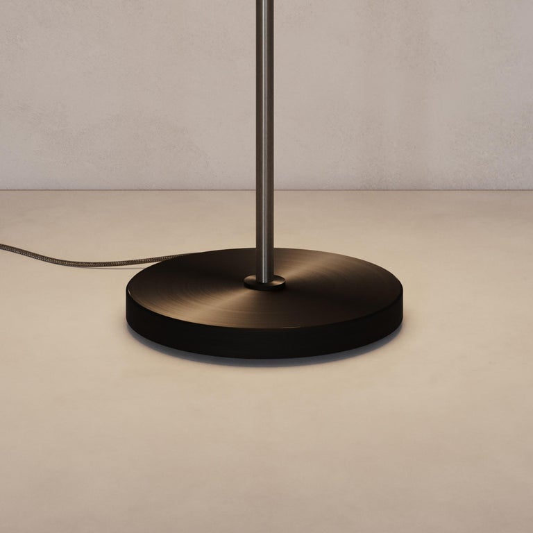 'Cosmic Solstice Noir' Table Lamp, Handmade Dark Bronze Patinated Brass ...