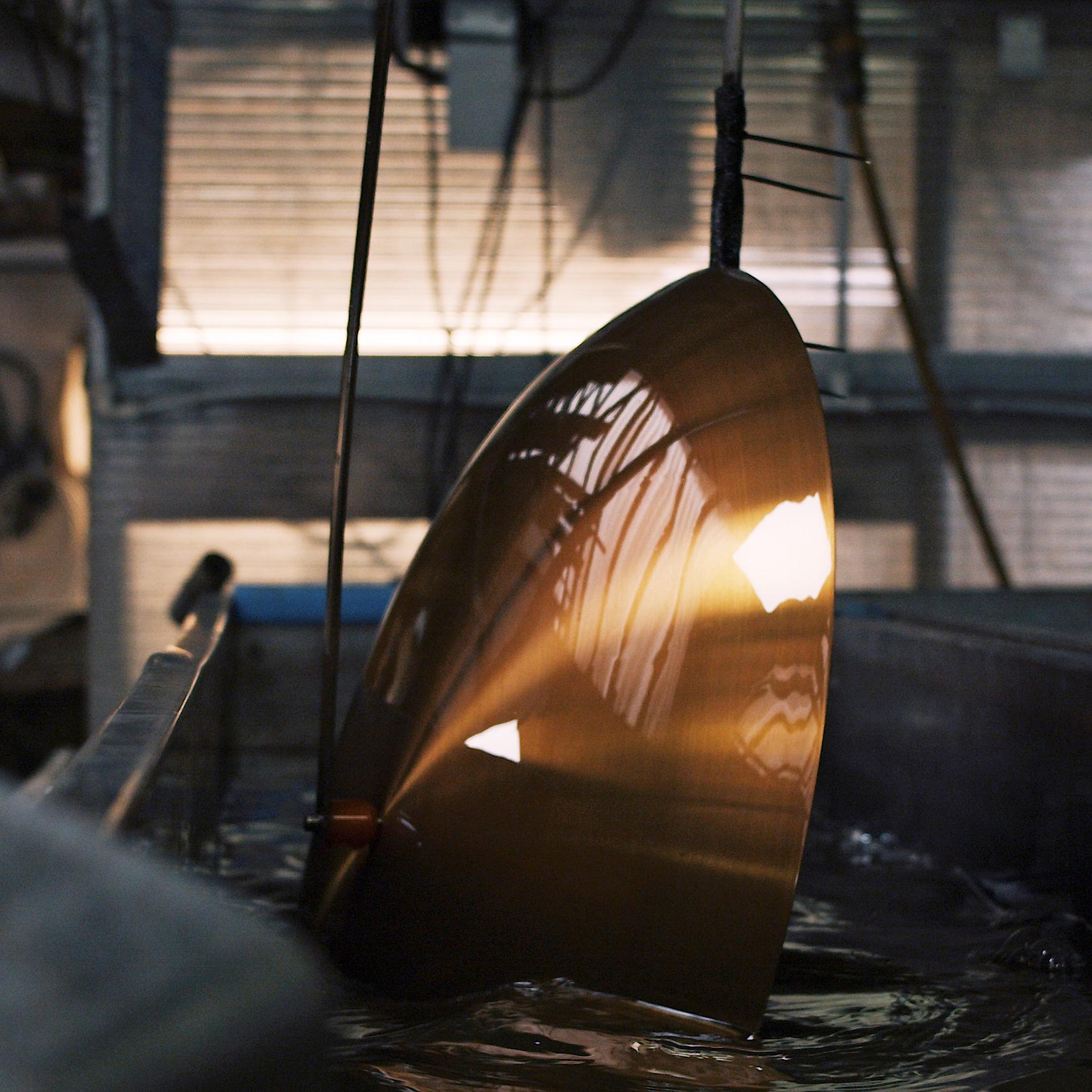 'Cosmic Solstice Noir' Table Lamp, Handmade Dark Bronze Patinated Brass ...