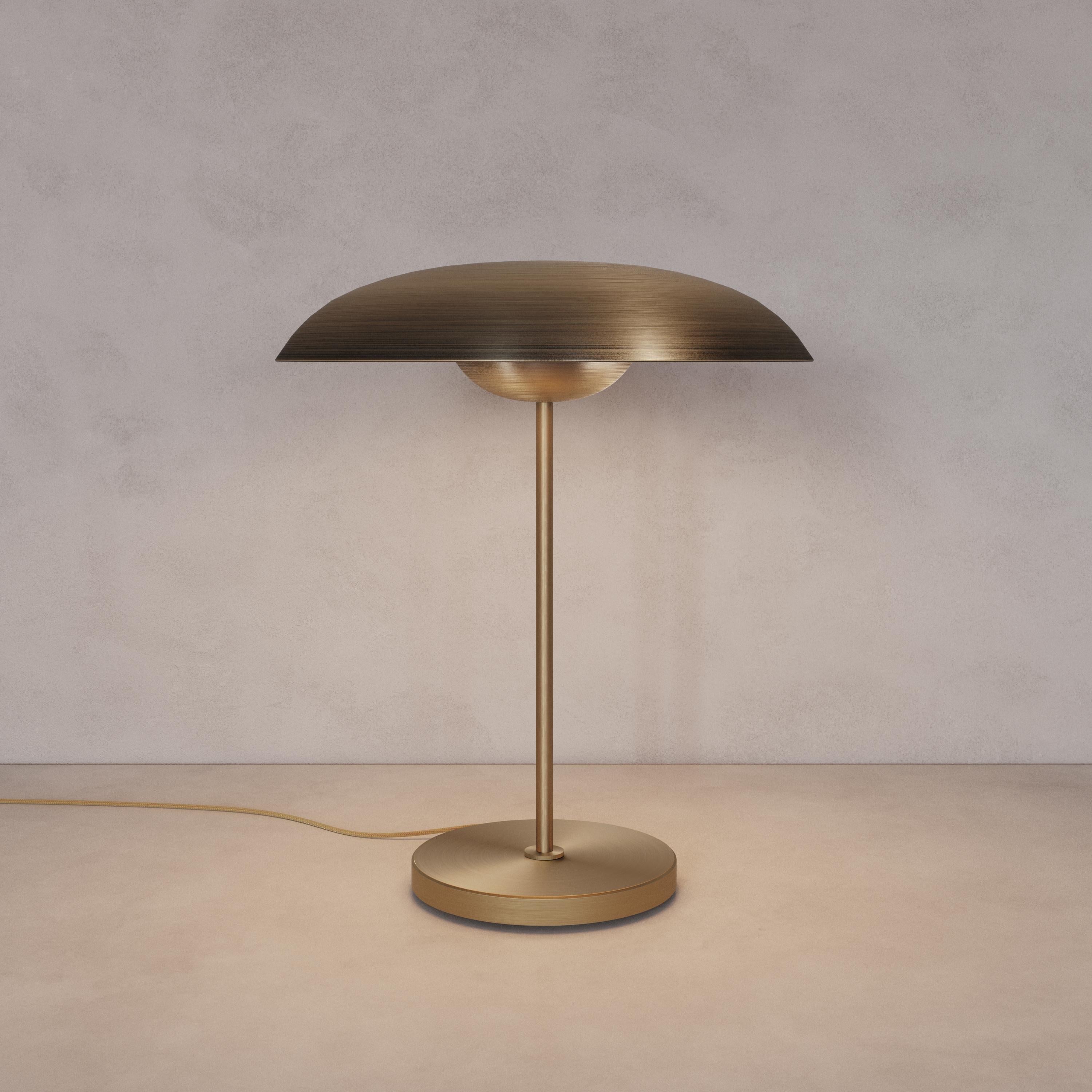 'Cosmic Solstice Ore' Table Lamp, Handmade Bronze Patinated Brass Table ...
