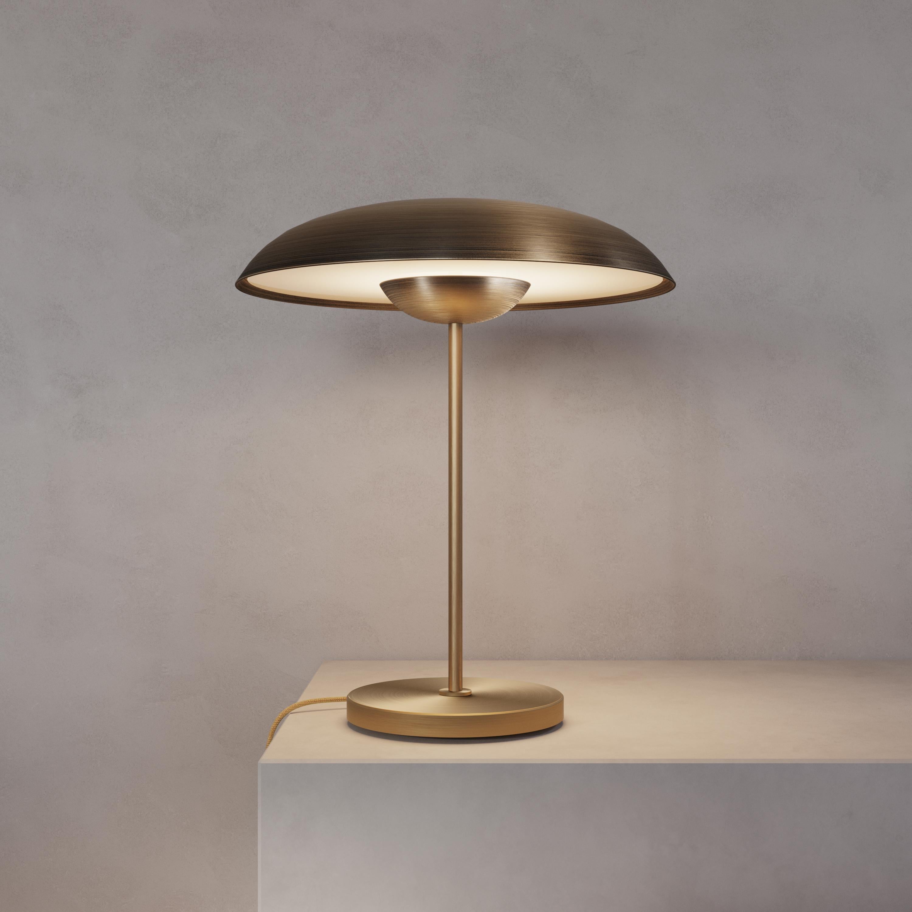 'Cosmic Solstice Ore' Table Lamp, Handmade Bronze Patinated Brass Table ...