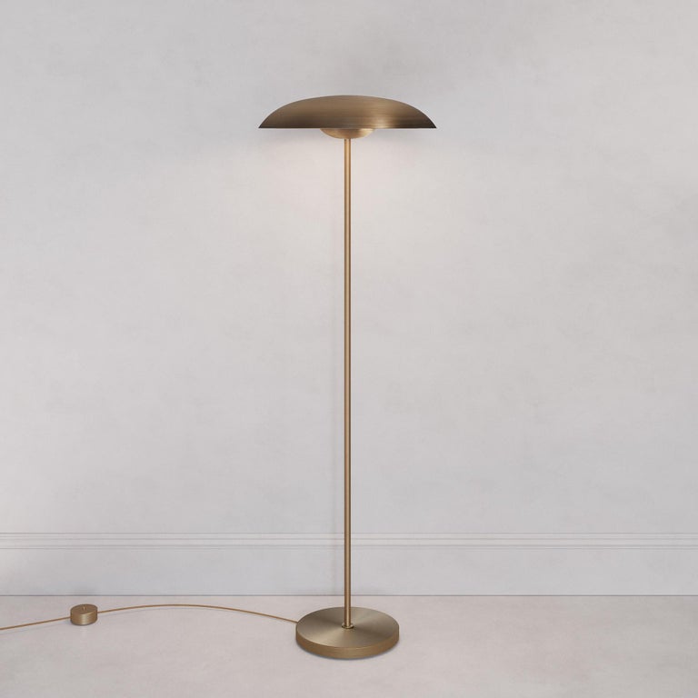 Cosmic 'Solstice Ore X' Floor Lamp, Handmade Bronze Patinated Brass ...