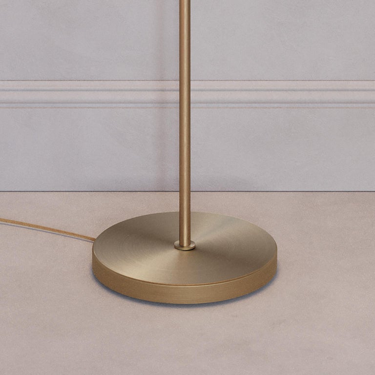 Cosmic 'Solstice Ore X' Floor Lamp, Handmade Bronze Patinated Brass ...