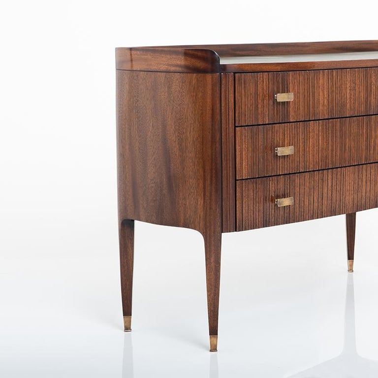 Cosmo Cabinet - Bespoke - Mahogany with Antique Brass Handles and Feet ...