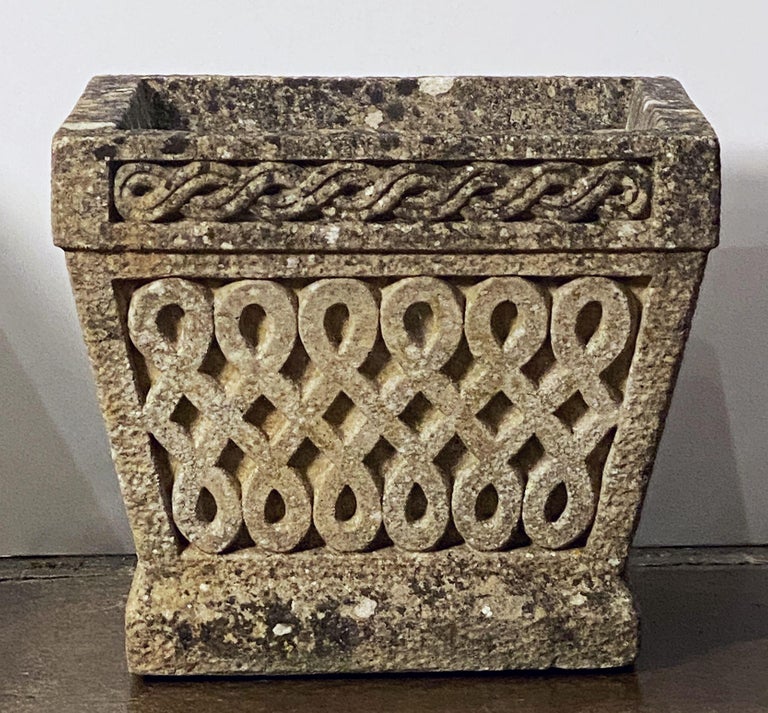 Cotswold Studio Celtic Knot Garden Stone Square Planters or Pots from ...