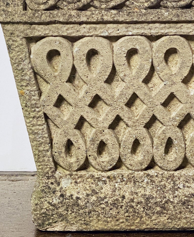 Cotswold Studio Celtic Knot Garden Stone Square Planters or Pots from ...