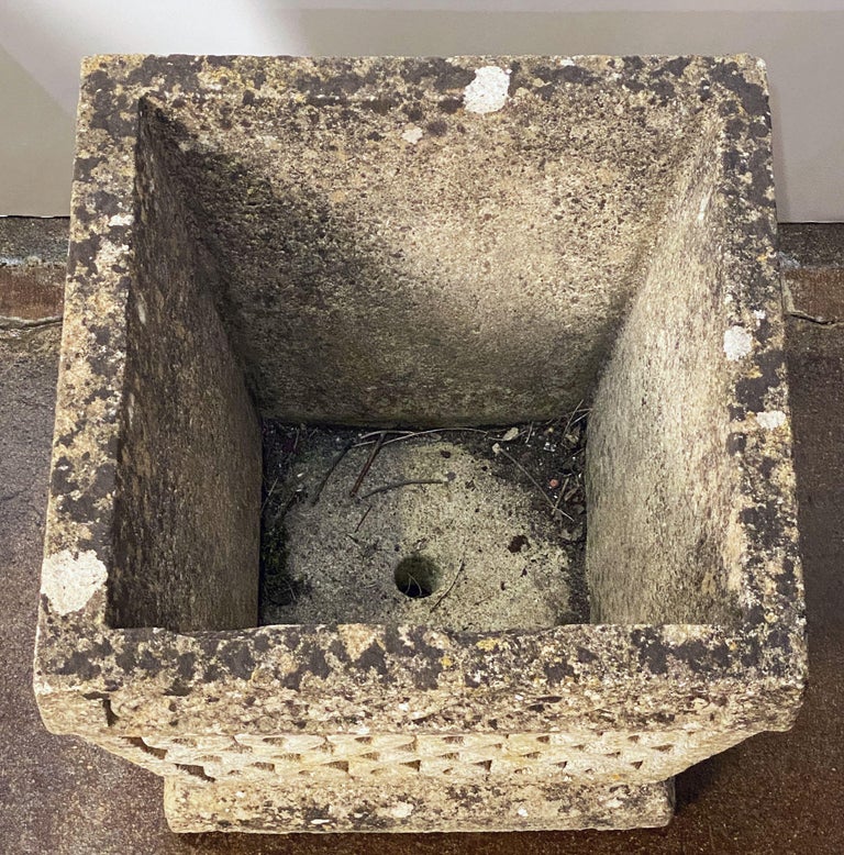 Cotswold Studio Celtic Knot Garden Stone Square Planters or Pots from ...