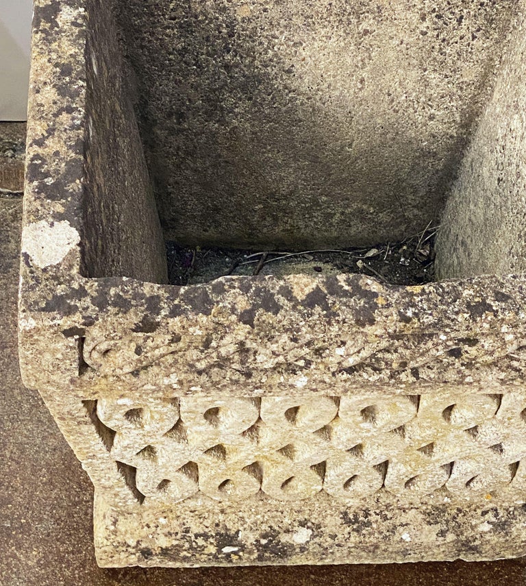 Cotswold Studio Celtic Knot Garden Stone Square Planters or Pots from ...