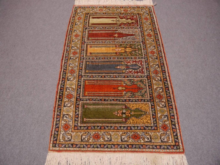 Cotton Kayseri Turkish rug For Sale at 1stDibs