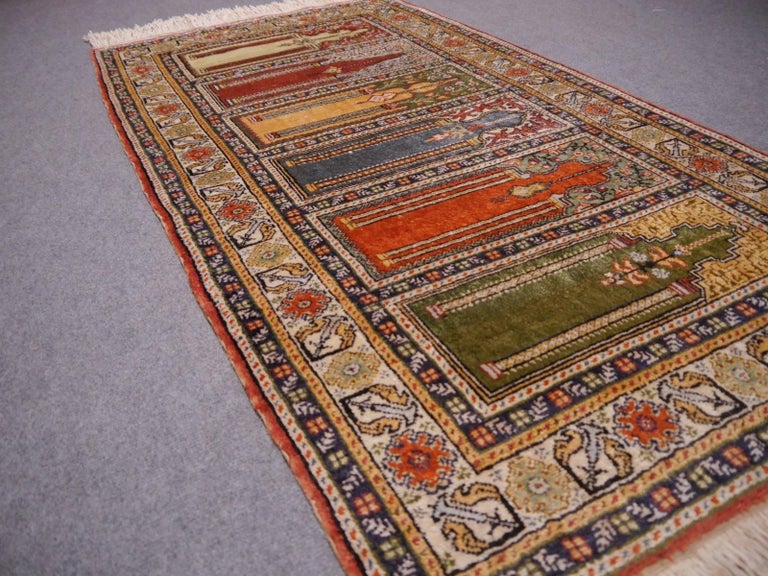 Cotton Kayseri Turkish rug For Sale at 1stDibs