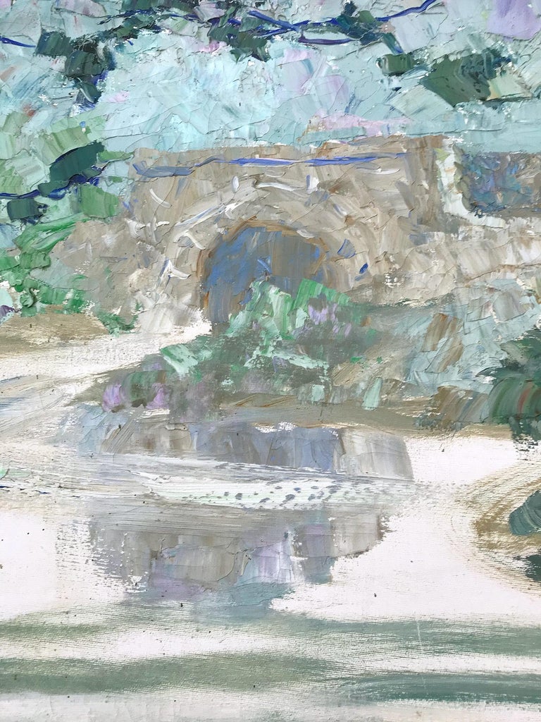 Coulton Waugh - "Fog and Brook" Mid Century Impressionistic Oil ...