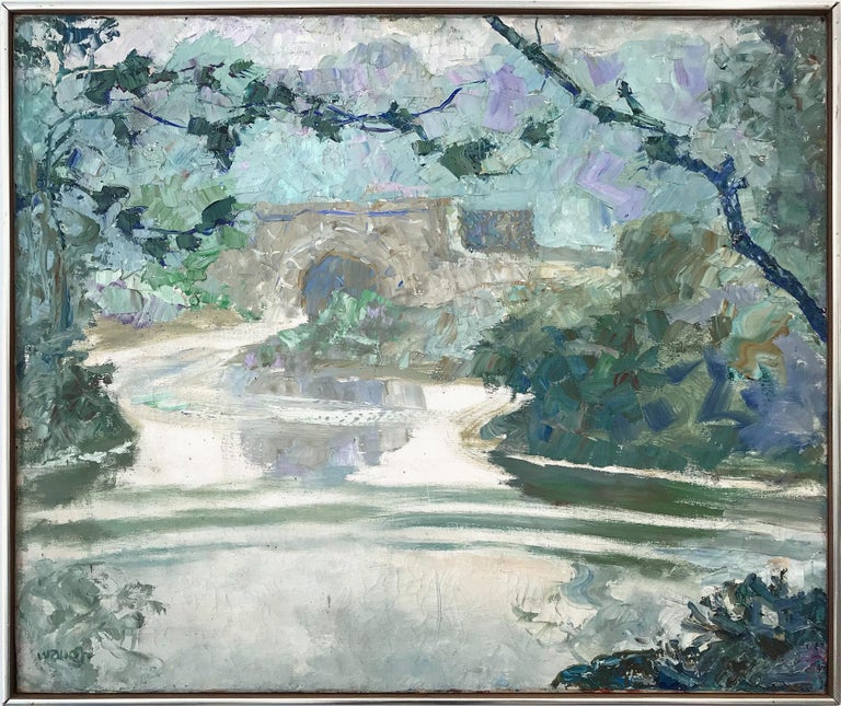 Coulton Waugh - "Fog and Brook" Mid Century Impressionistic Oil ...