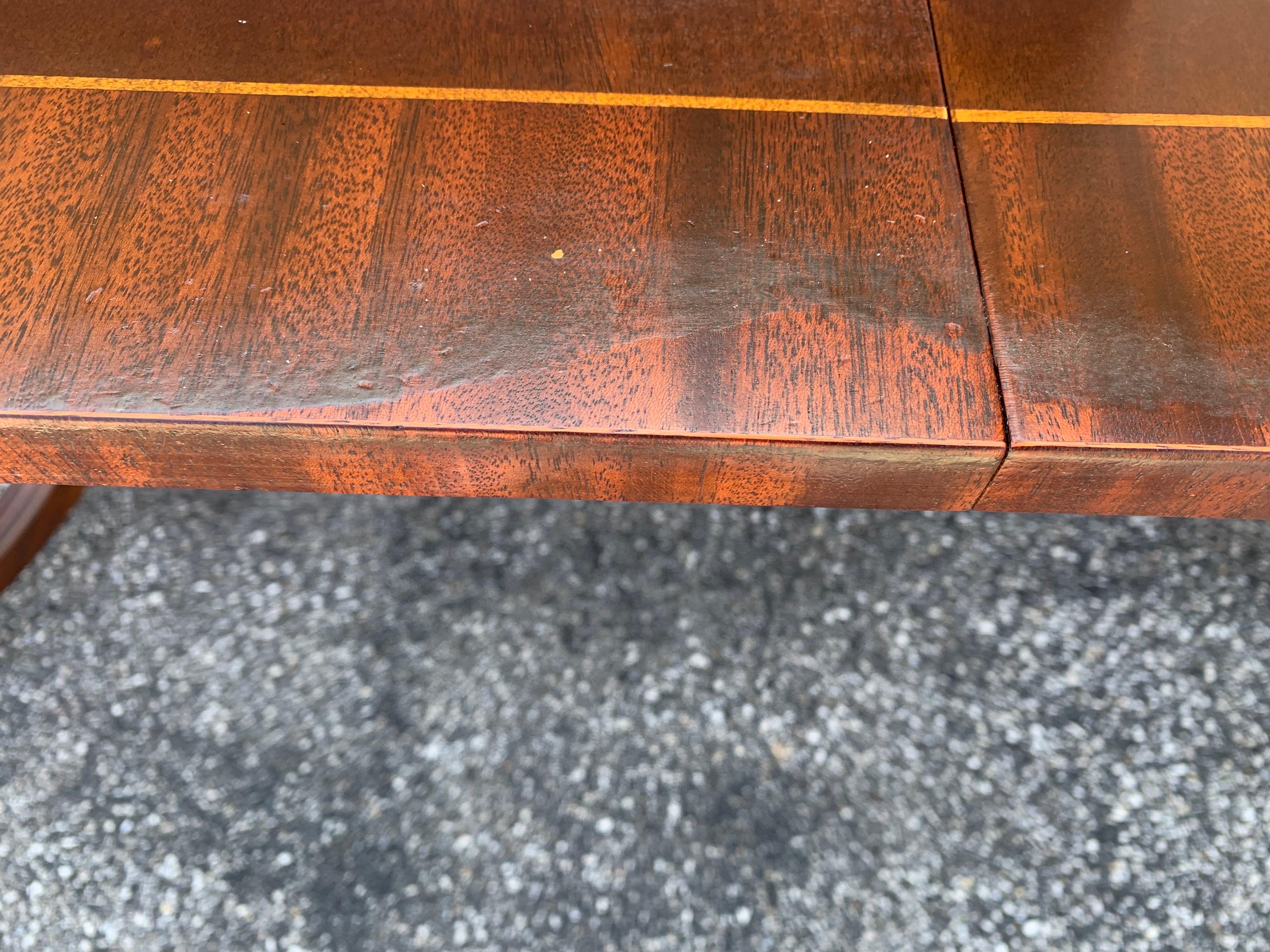 Councill Craftsman Mahogany Double Pedestal Dining Table For Sale at ...