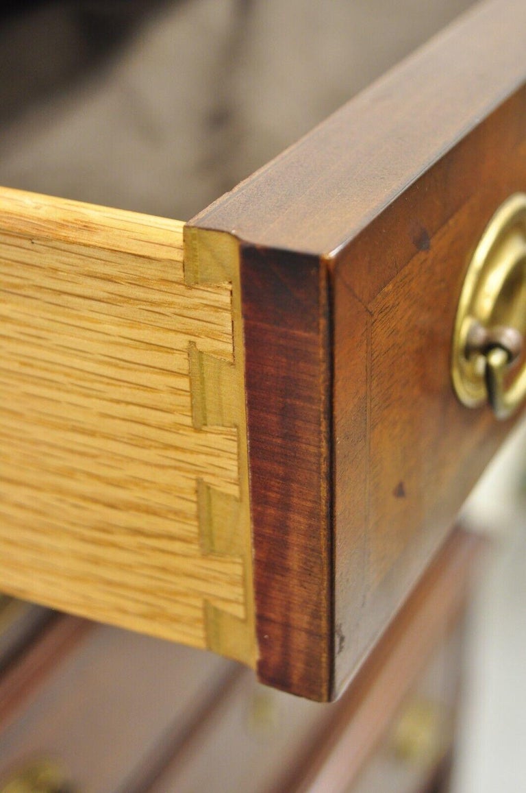 Councill Craftsman Sheraton Style Mahogany Silverware Chest with Inlay ...