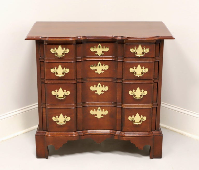 Councill Craftsmen Solid Cherry Chippendale Block Front Chest For Sale ...