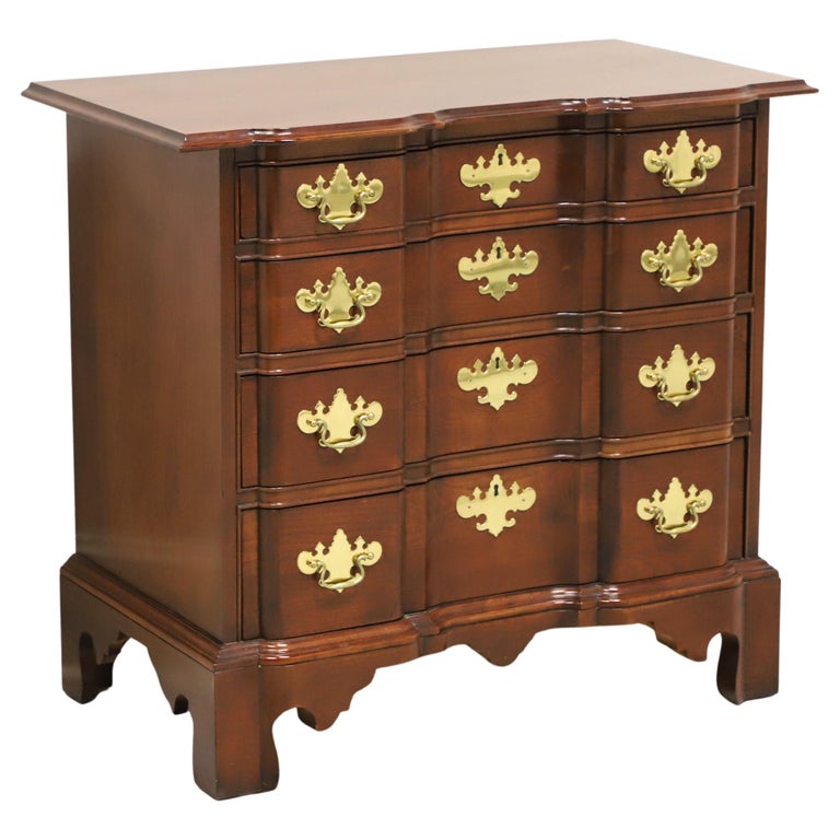 Councill Craftsmen Solid Cherry Chippendale Block Front Chest For Sale ...