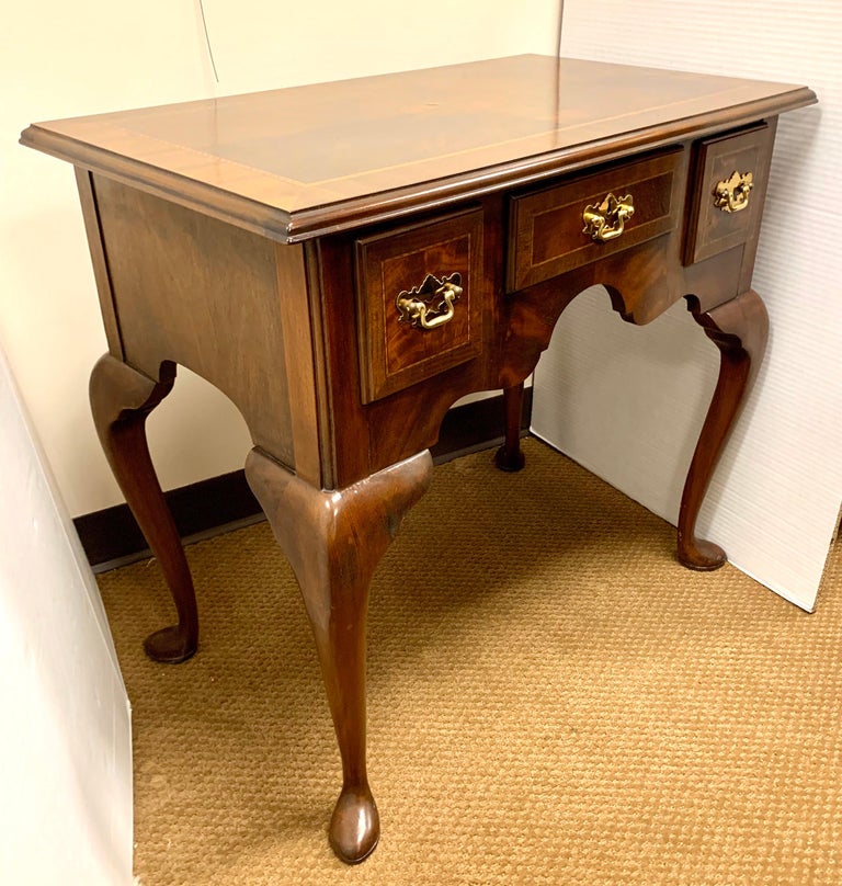 Councill Mahogany Inlay Lowboy Server Table For Sale at 1stDibs