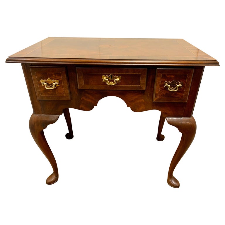 Councill Mahogany Inlay Lowboy Server Table For Sale at 1stDibs