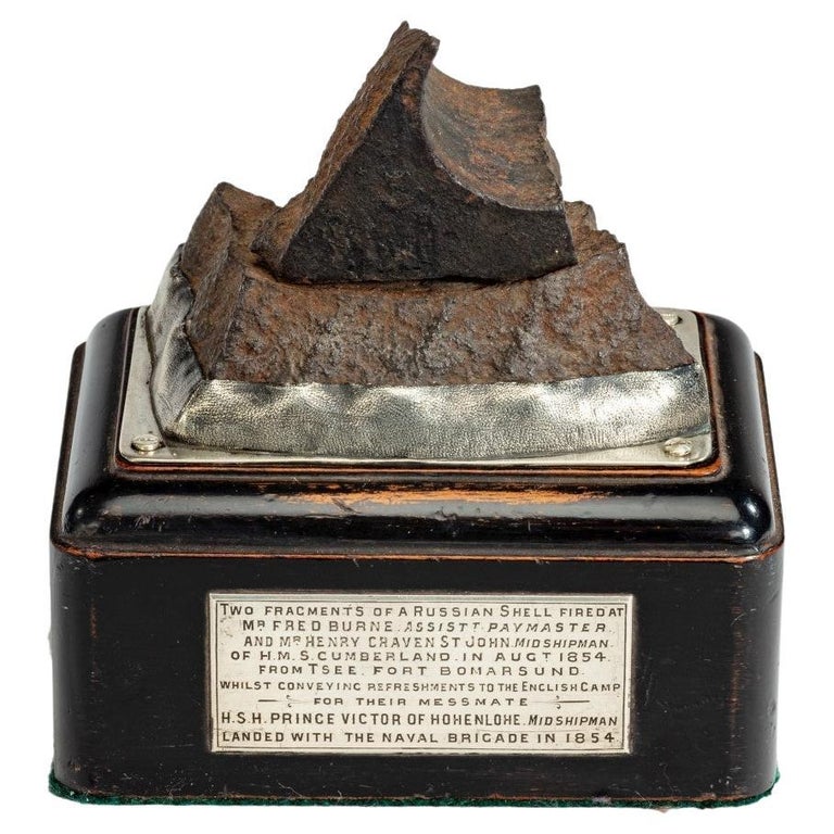 Count Gleichen’s shrapnel paperweight. Russian and English, 1854 For ...