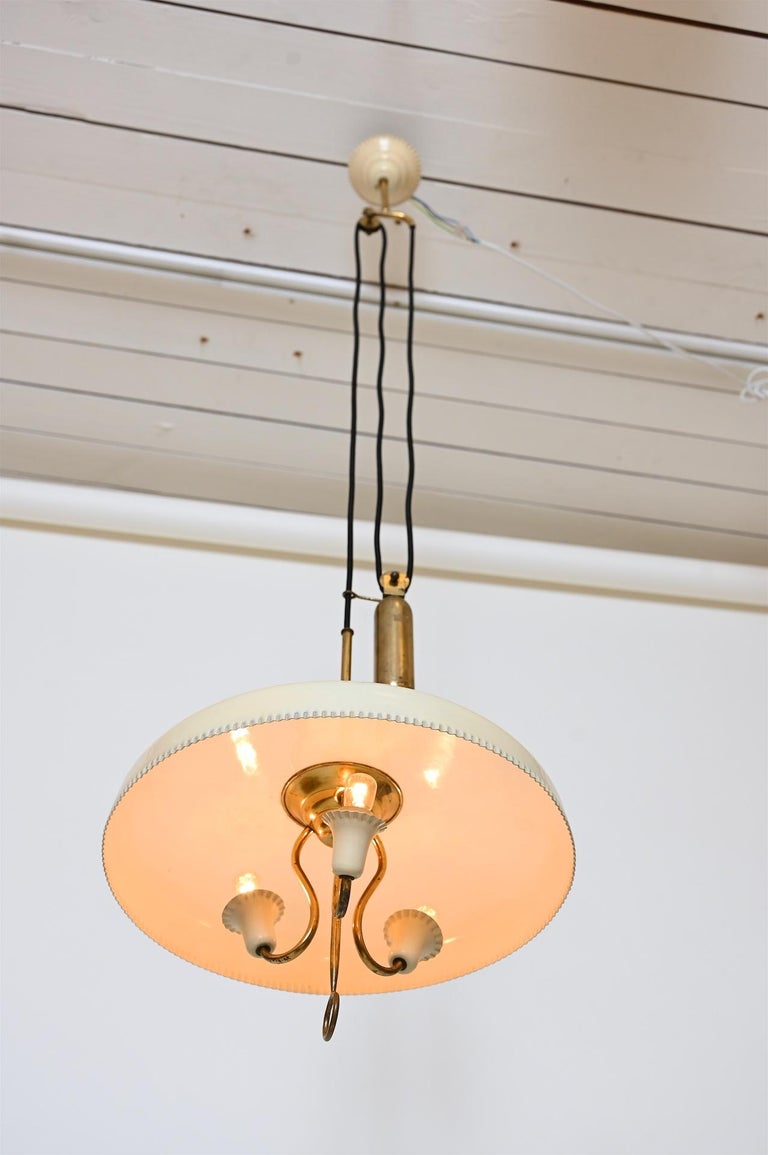Counterbalance Pendant Light, Italy, circa 1950 at 1stDibs