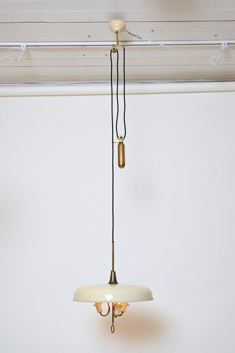 Counterbalance Pendant Light, Italy, circa 1950 at 1stDibs