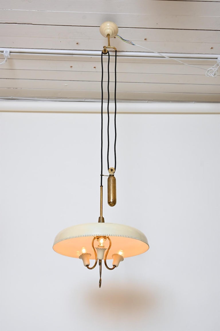 Counterbalance Pendant Light, Italy, circa 1950 at 1stDibs