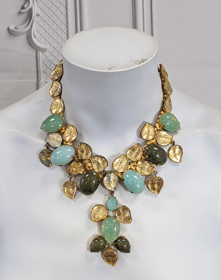 Countess Cis Massive Gripoix Glass and Fruit Salad Bib Necklace For ...
